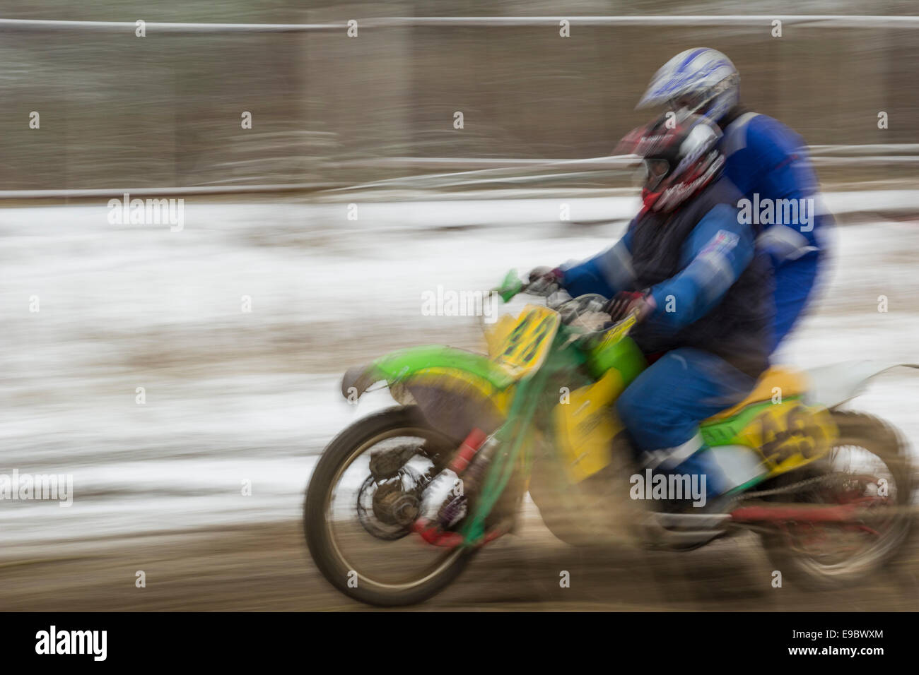 Circuit race on a motorcycle with a sidecar Stock Photo - Alamy