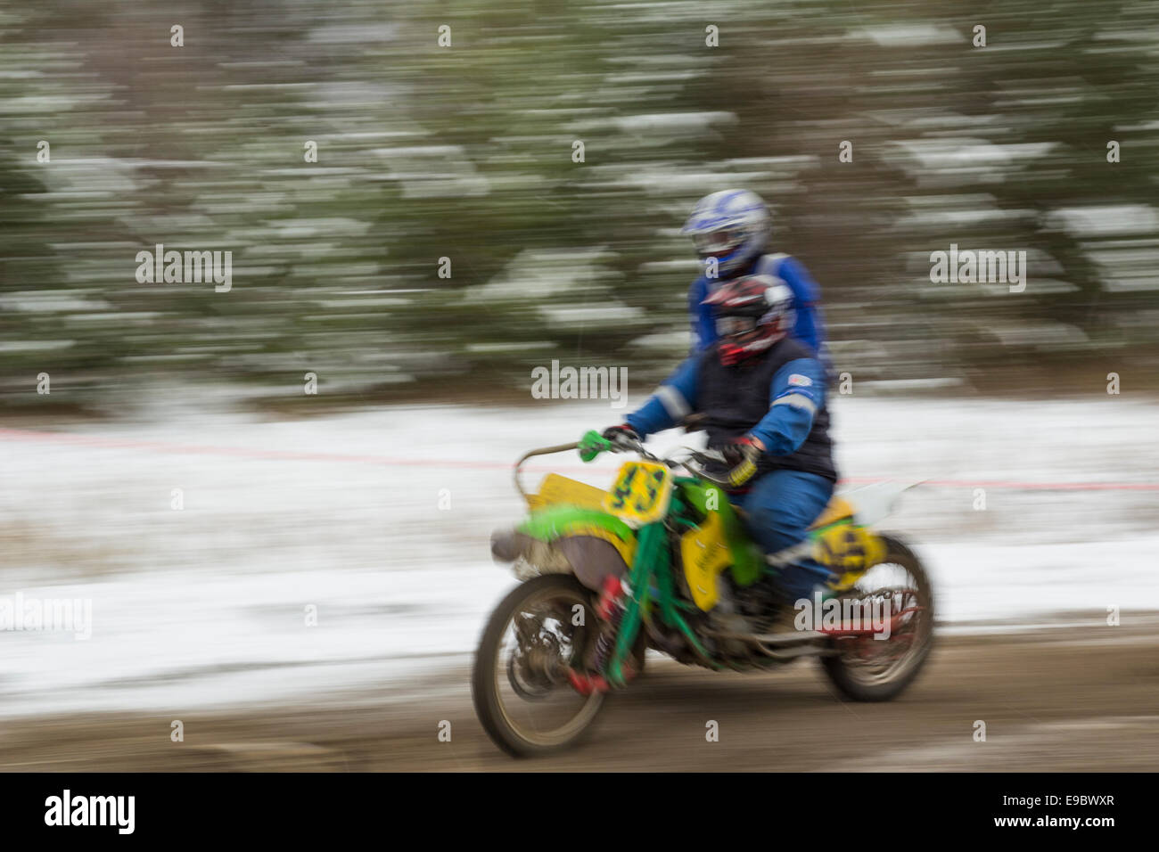 Circuit race on a motorcycle with a sidecar Stock Photo - Alamy