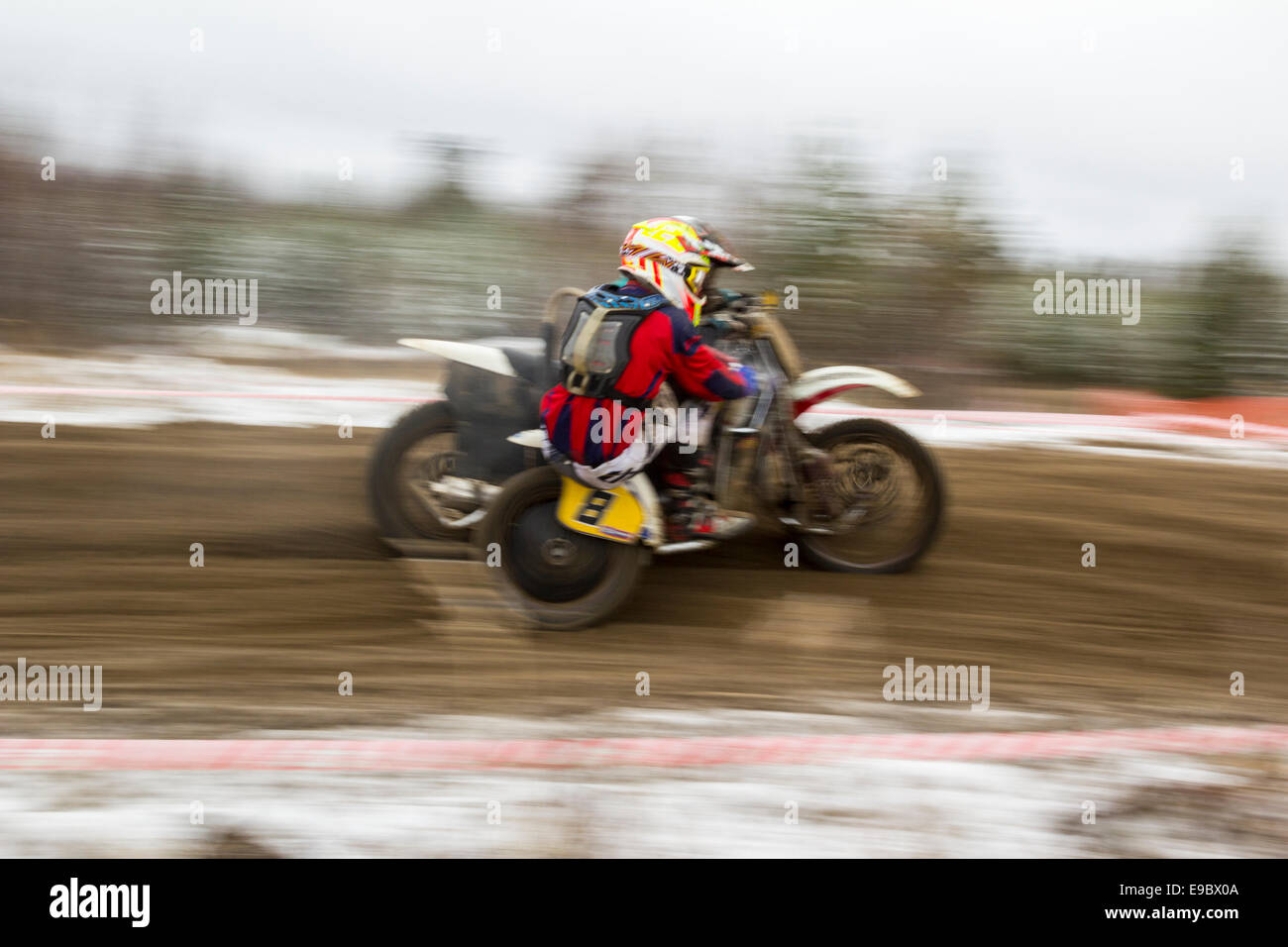 Circuit race on a motorcycle with a sidecar Stock Photo - Alamy