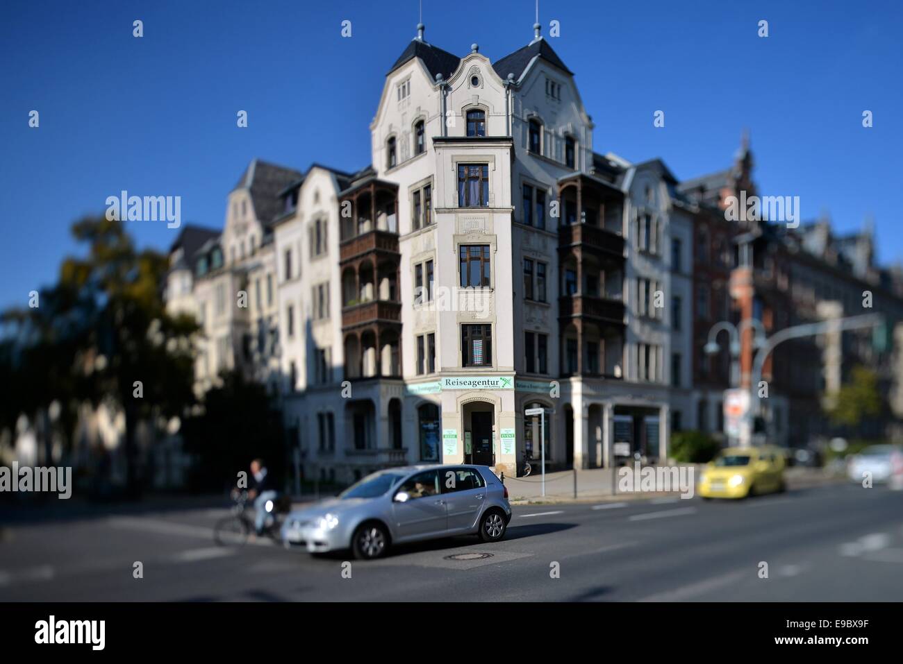 Chemnitz, Germany. 28th Oct, 2014. View of the richly decorated facade ...