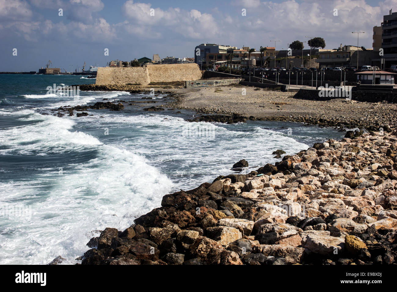 Heraklion beach hi-res stock photography and images - Alamy