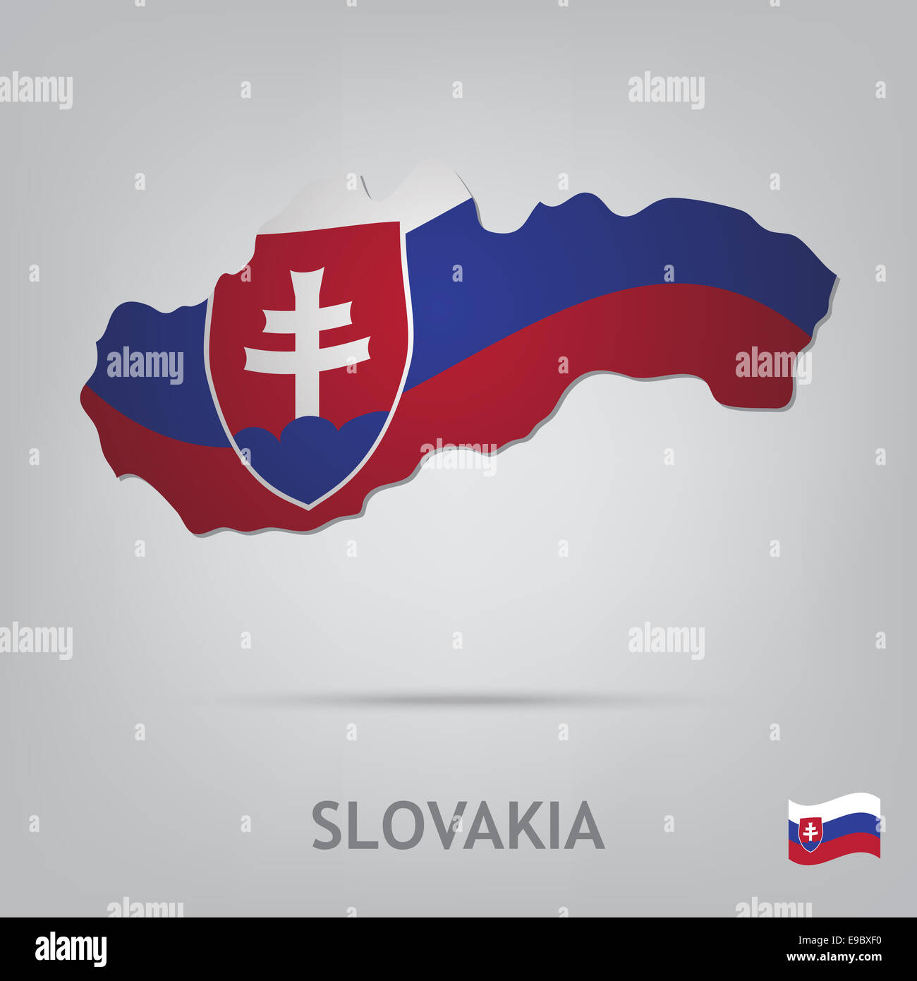 East slovakia map hi-res stock photography and images - Alamy