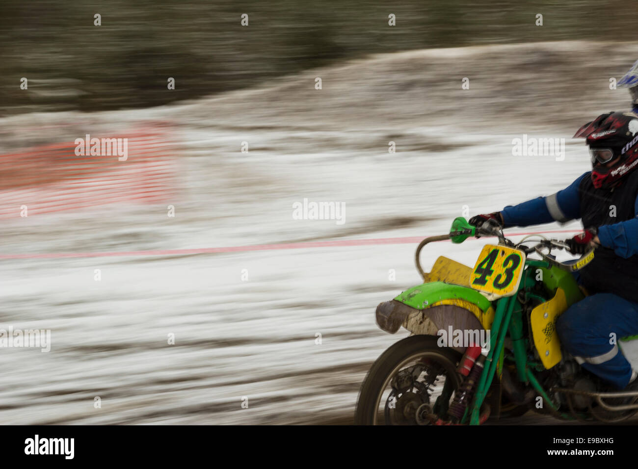 Circuit race on a motorcycle with a sidecar Stock Photo - Alamy