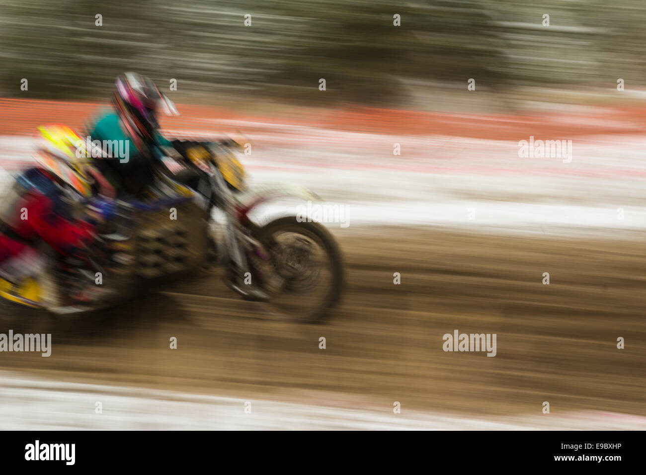 Circuit race on a motorcycle with a sidecar Stock Photo - Alamy