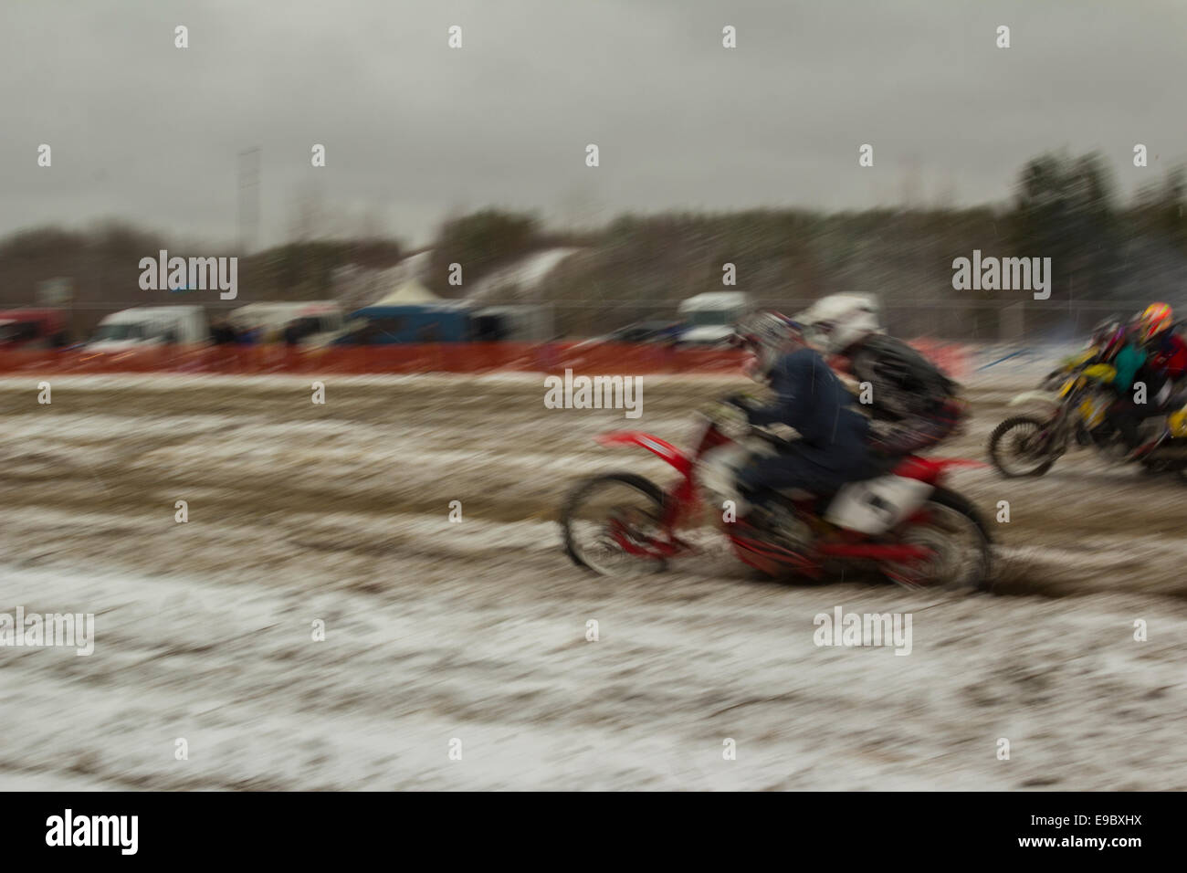 Circuit race on a motorcycle with a sidecar Stock Photo - Alamy
