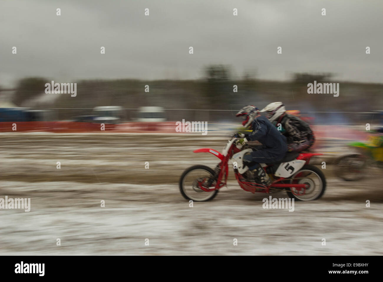 Circuit race on a motorcycle with a sidecar Stock Photo - Alamy