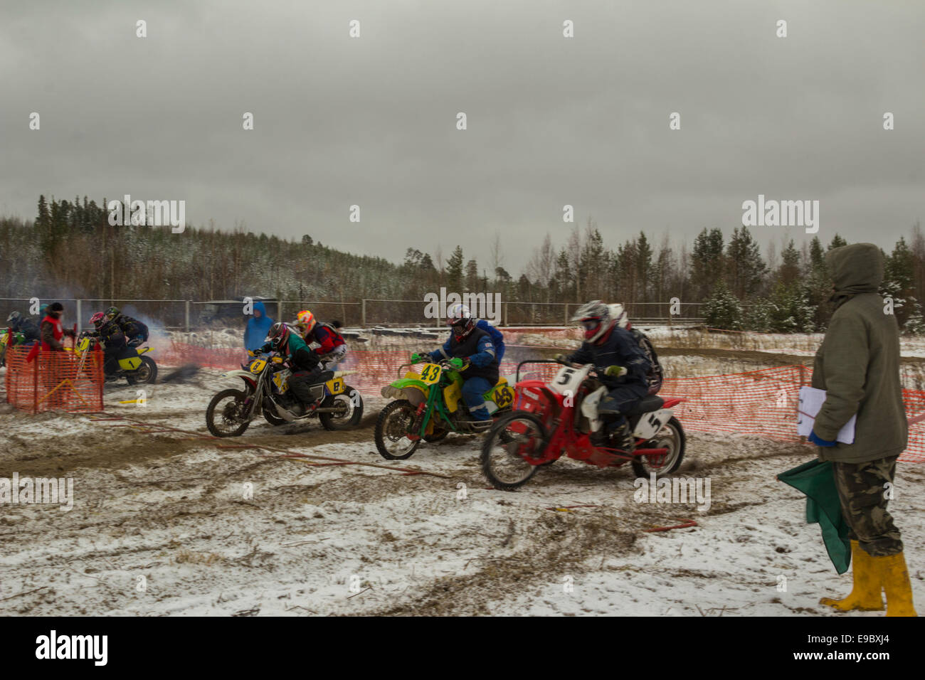 Circuit race on a motorcycle with a sidecar Stock Photo - Alamy
