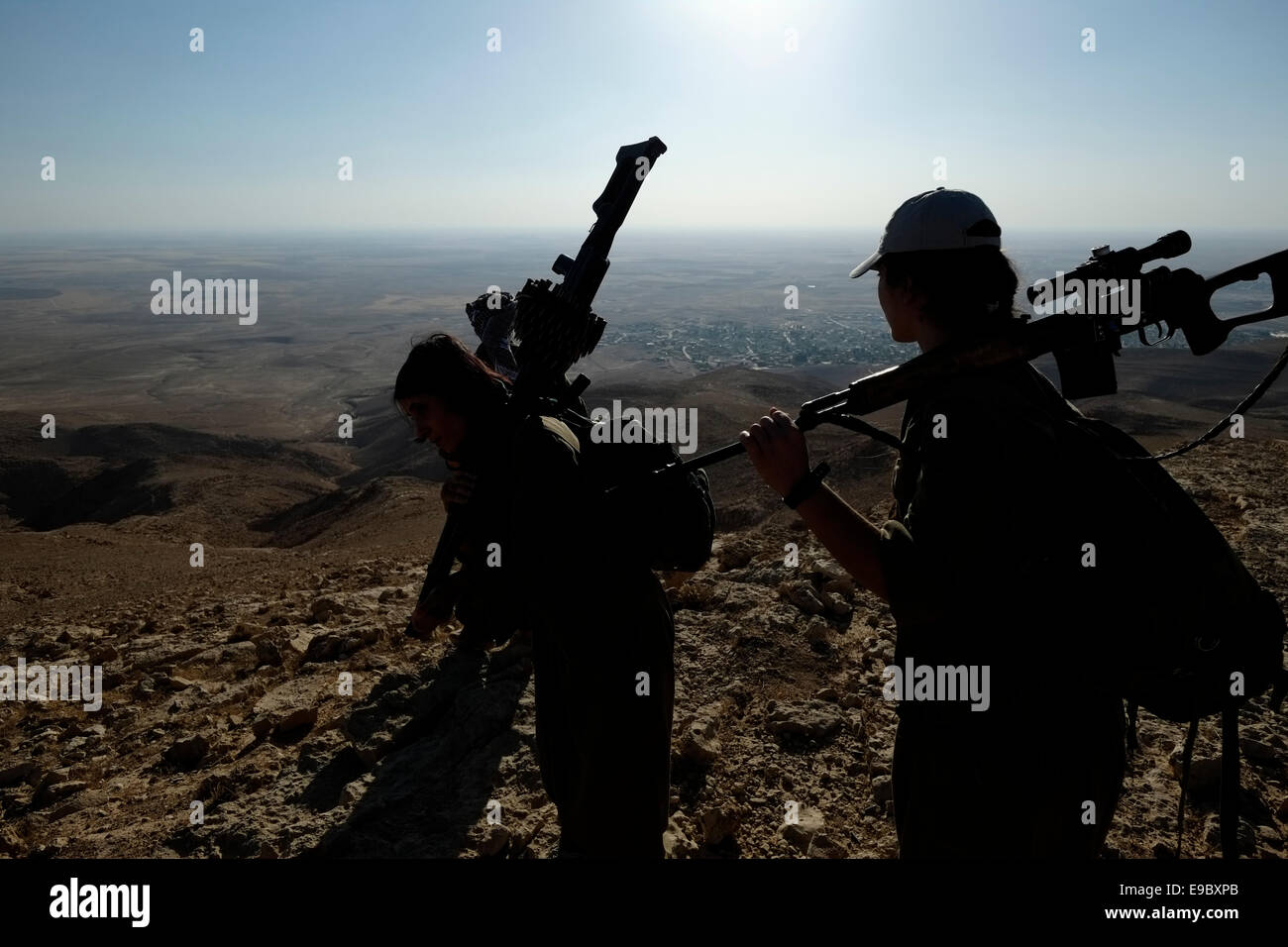 Pkk fighters silhouette hi-res stock photography and images - Alamy
