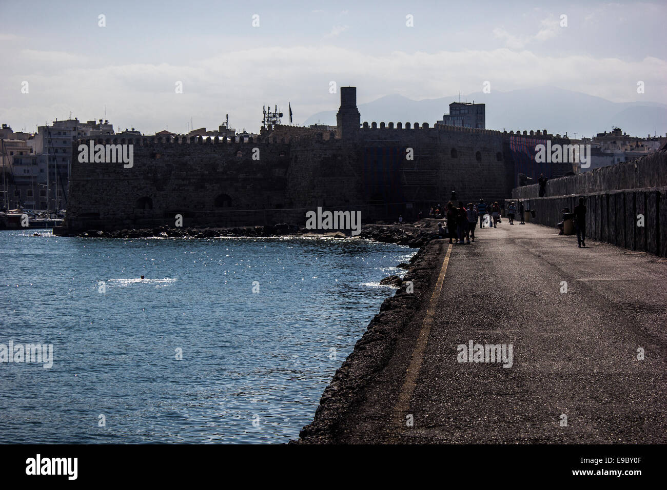 Port Irakleio Crete Stock Photo - Alamy