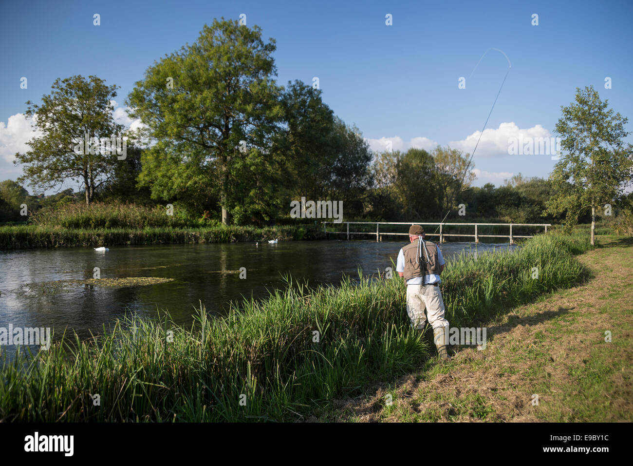 Trout fishing river test hi-res stock photography and images - Alamy