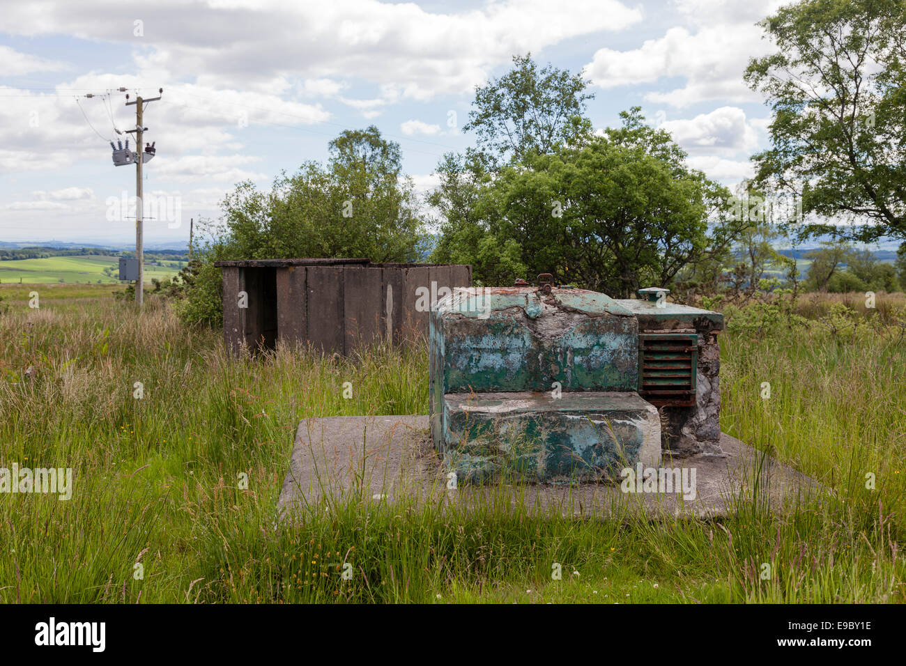 Royal Observer Corps Post entrance shaft and Orlit A Stock Photo - Alamy