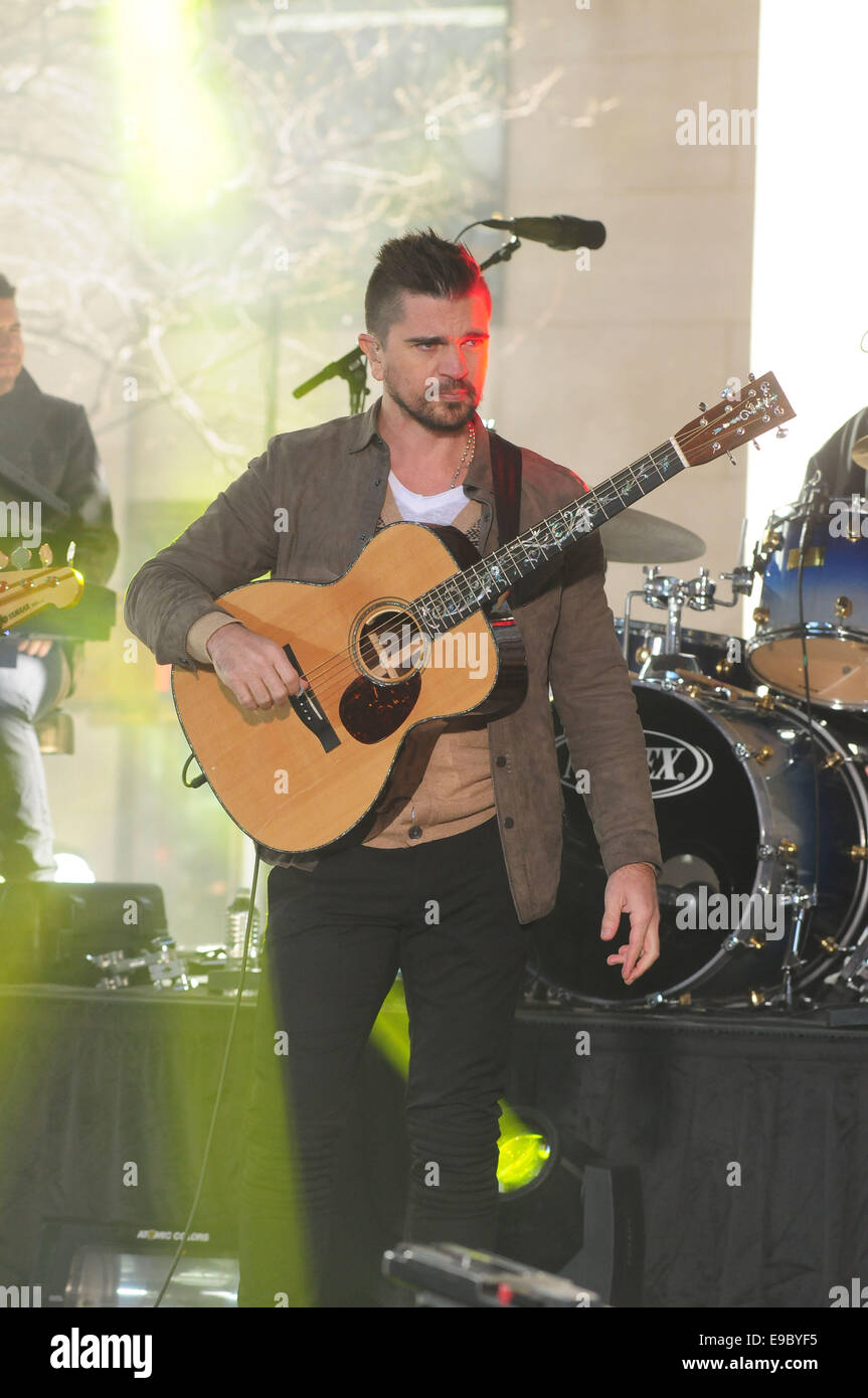 Juanes performing live on the 'Today' show Featuring: Juanes Where: New ...