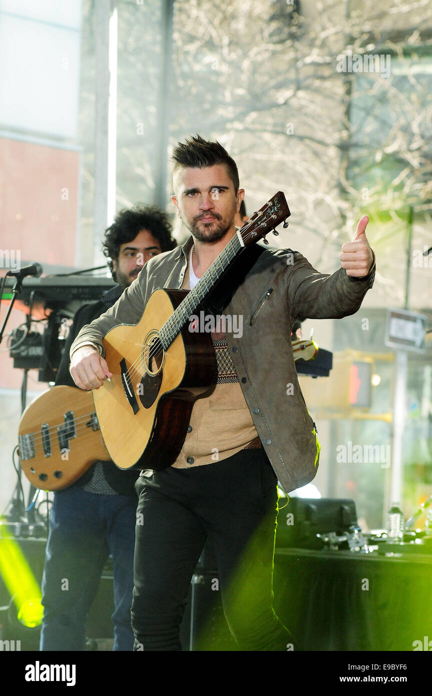 Juanes performing live on the 'Today' show Featuring: Juanes Where: New ...