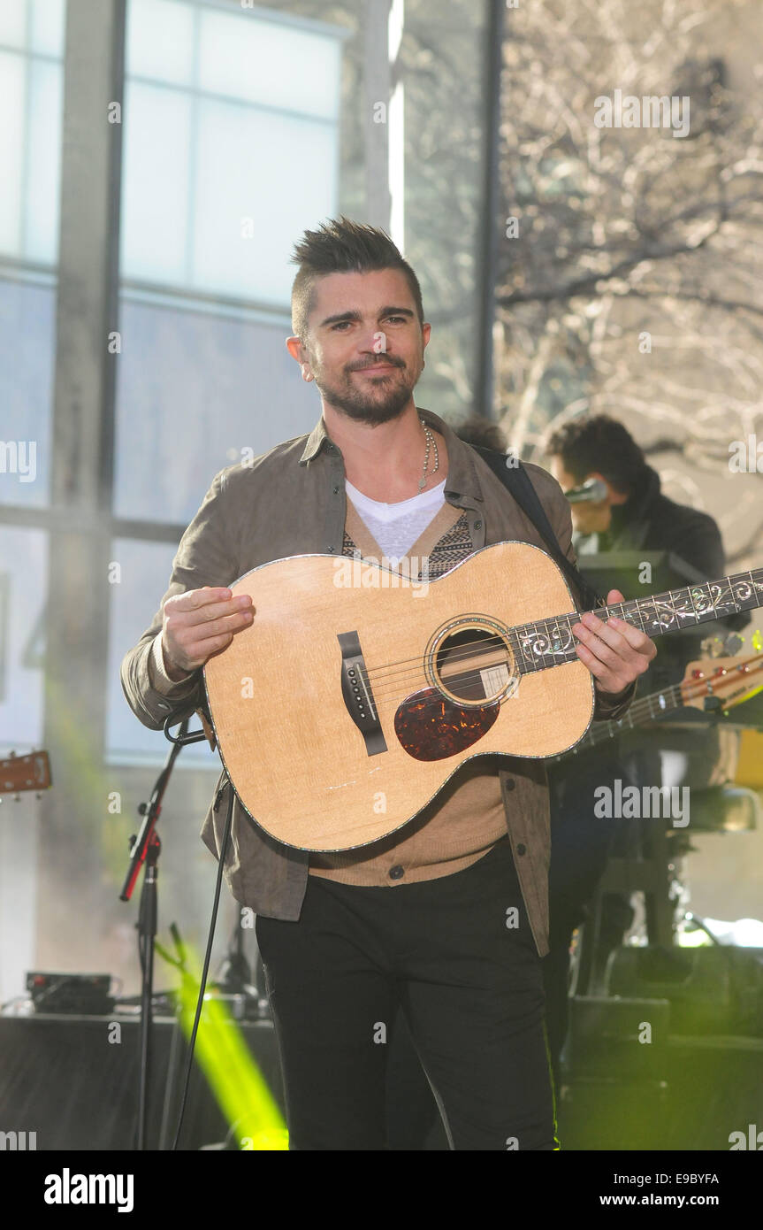 Juanes performing live on the 'Today' show Featuring: Juanes Where: New ...