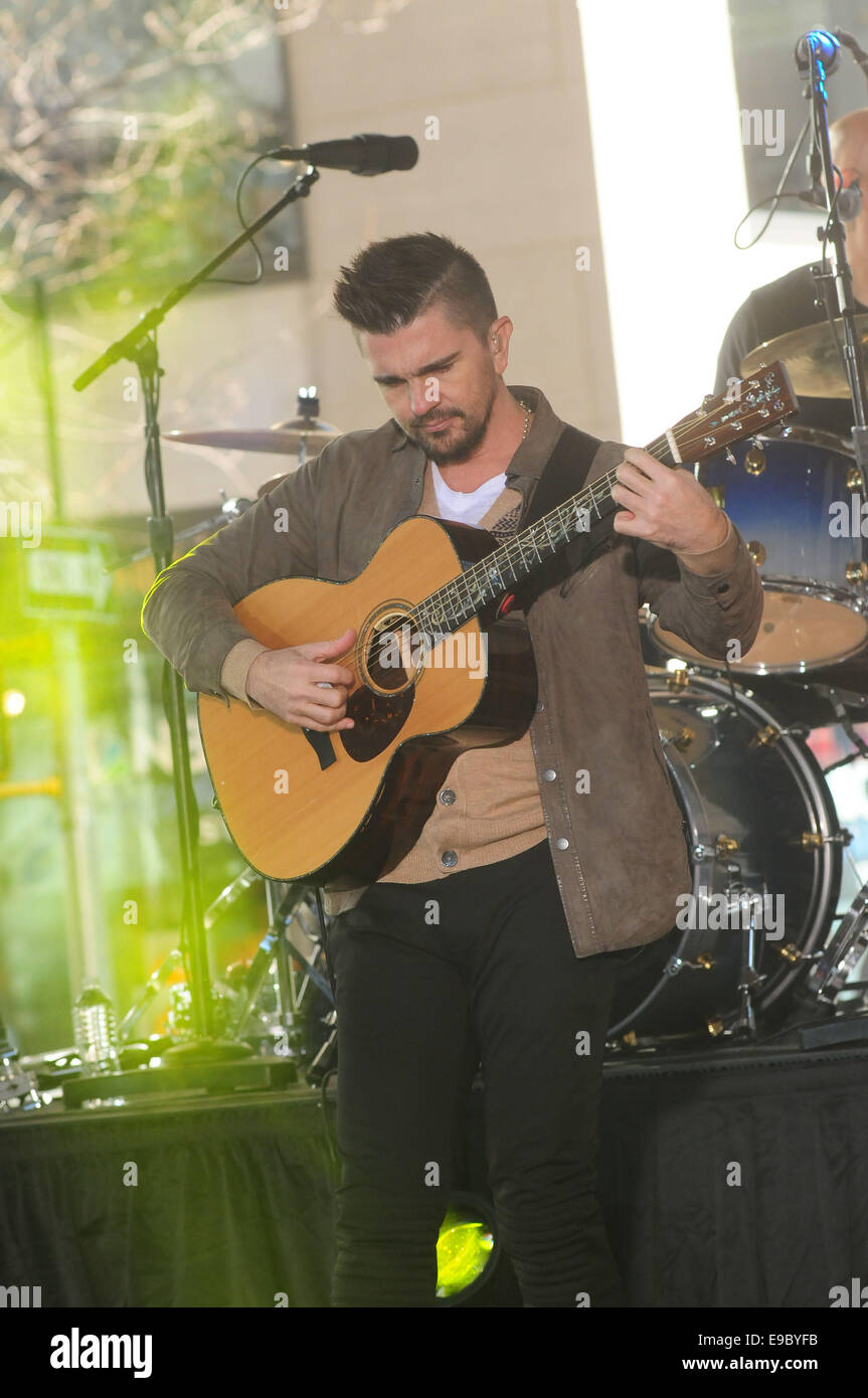 Juanes performing live on the 'Today' show Featuring: Juanes Where: New ...