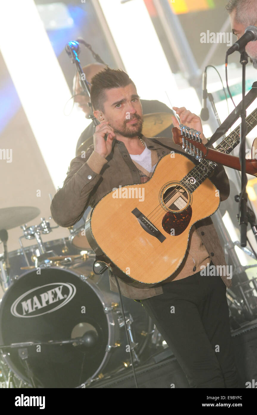 Juanes performing live on the 'Today' show Featuring: Juanes Where: New ...