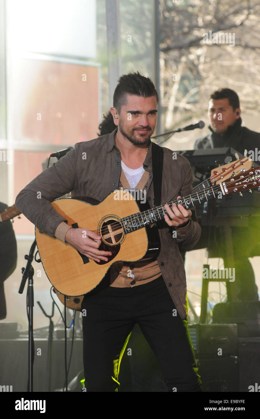 Juanes performing live on the 'Today' show Featuring: Juanes Where: New ...