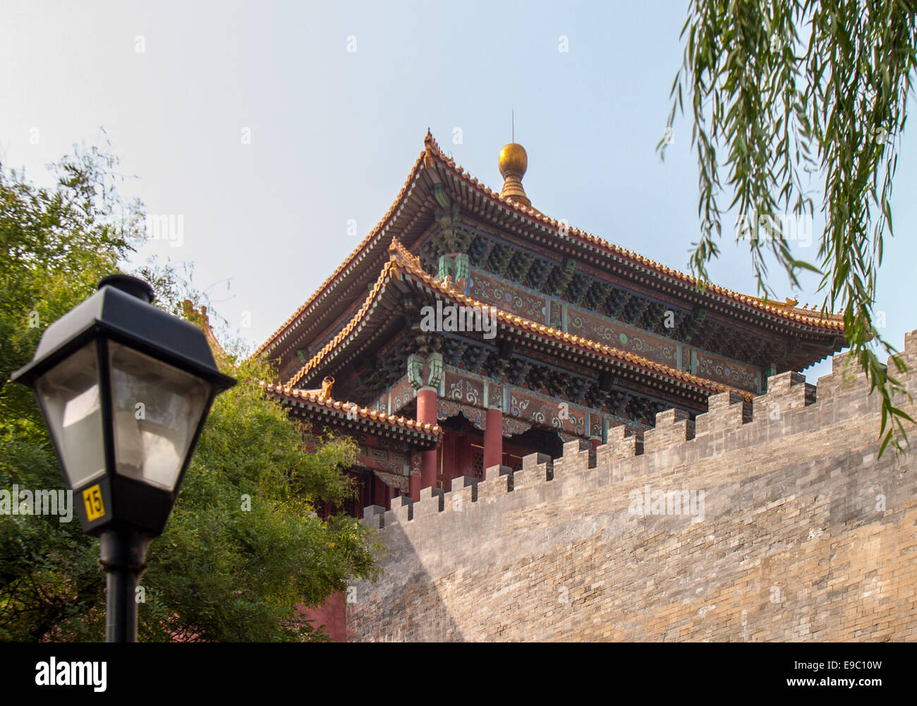 Beijing, China. 16th Oct, 2006. One of the corner guard towers of the ...