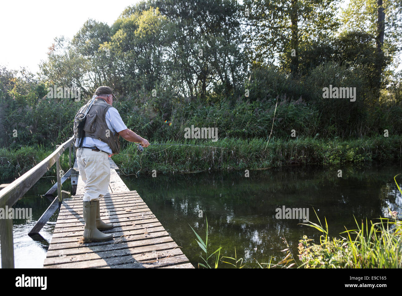 Fly fishing river test hi-res stock photography and images - Alamy