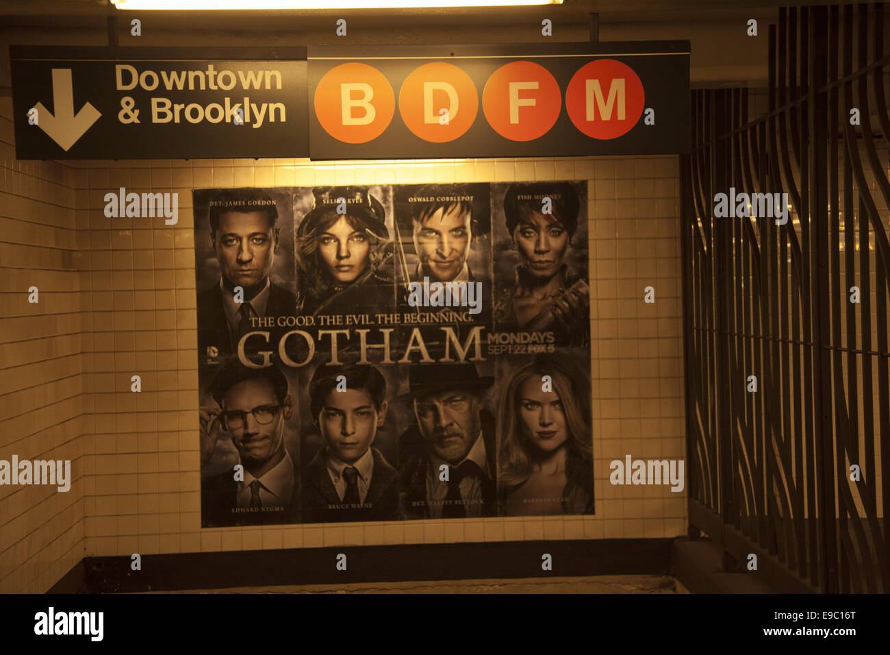 Rockefeller Center stop on the 6th Ave.line in NYC Stock Photo - Alamy