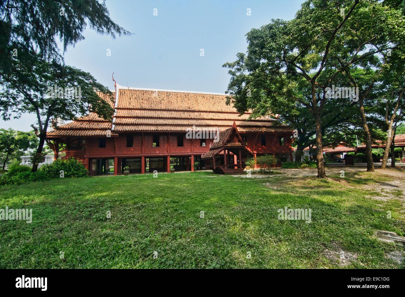 Traditional Thai Houses at Ancient Siam Park Stock Photo - Alamy