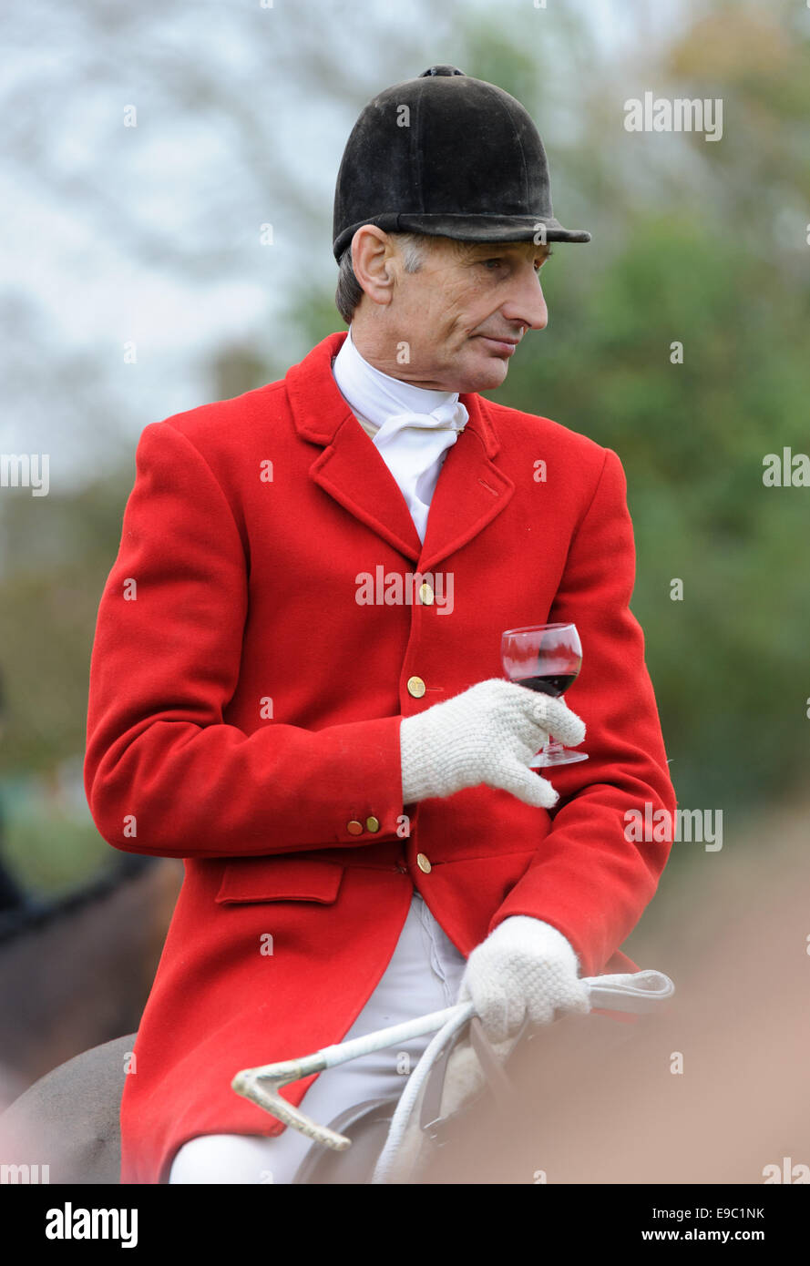 Leicestershire, UK. 24th October, 2014. Mr Joss Hanbury led the mounted ...