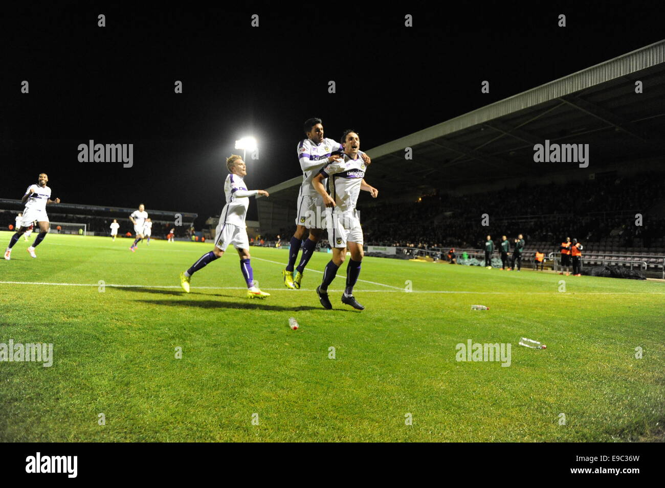 Job name: sport Danny Hylton Celebrates infront of Northampton fans ...