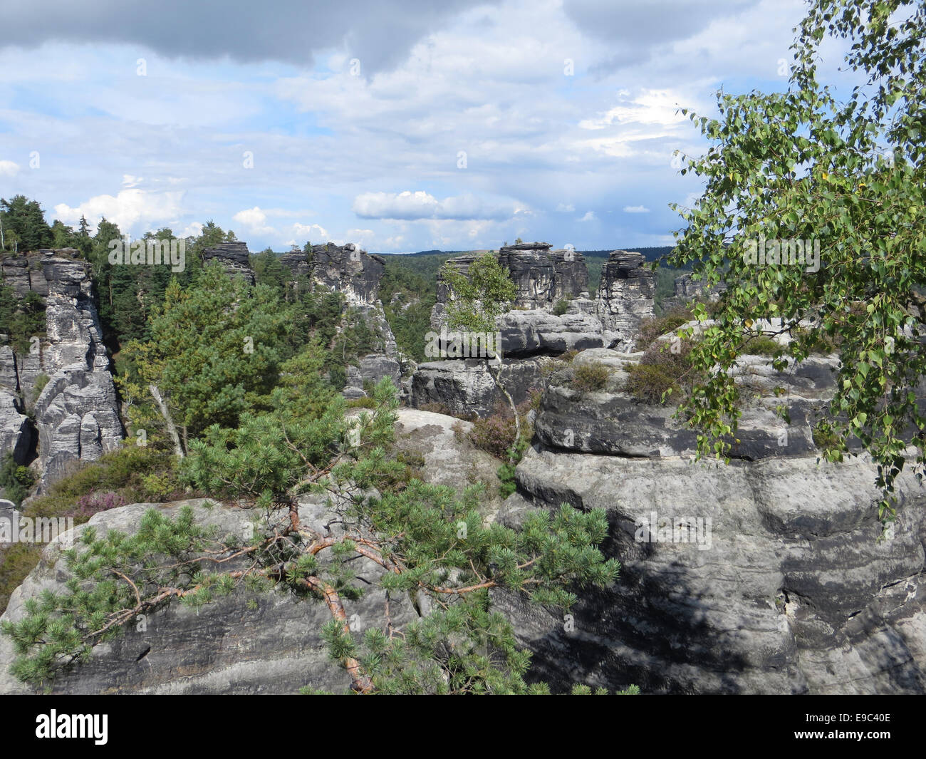 Saxon sandstone mountains south of Dresden Stock Photo - Alamy