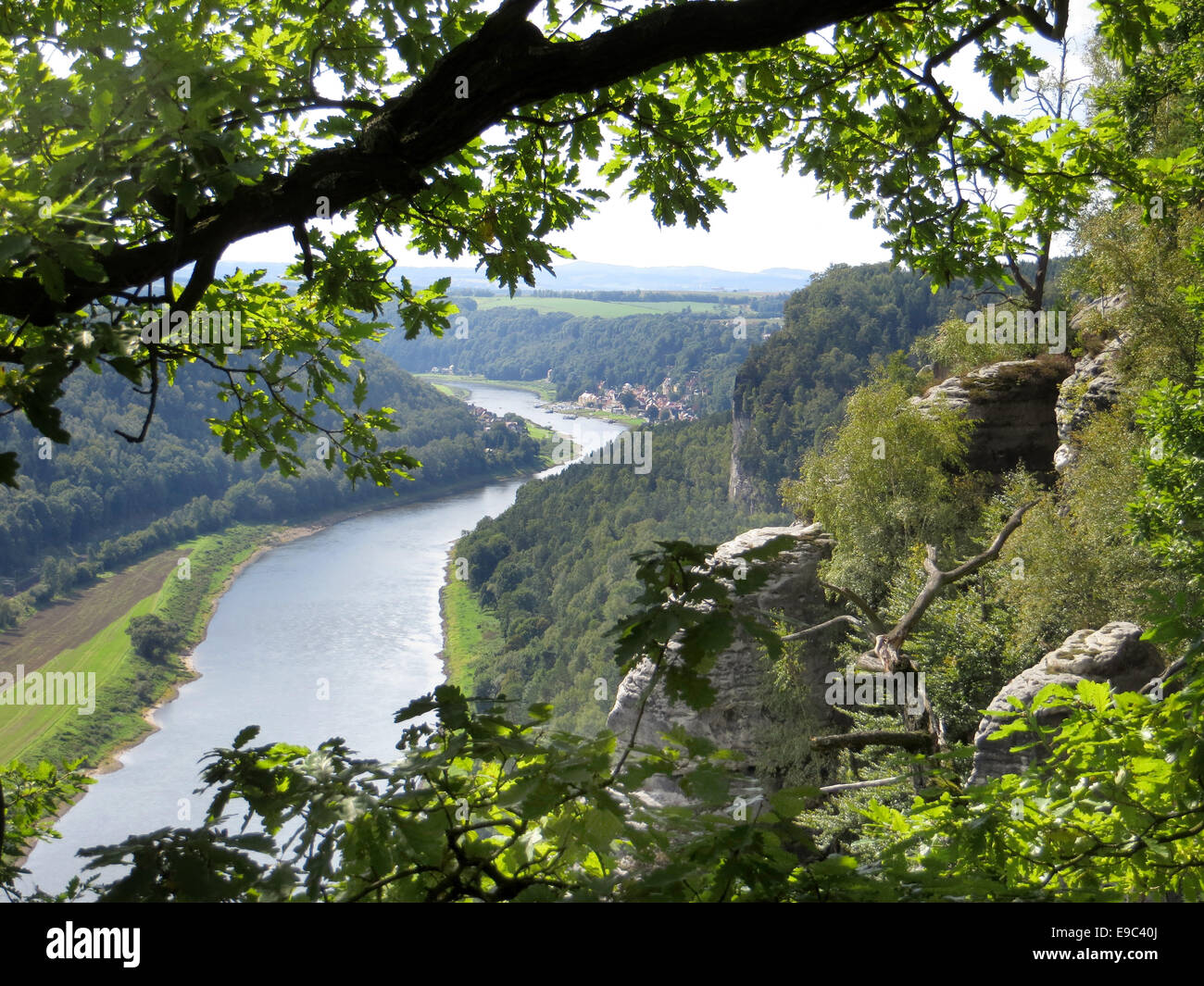 Saxon sandstone mountains south of Dresden Stock Photo - Alamy