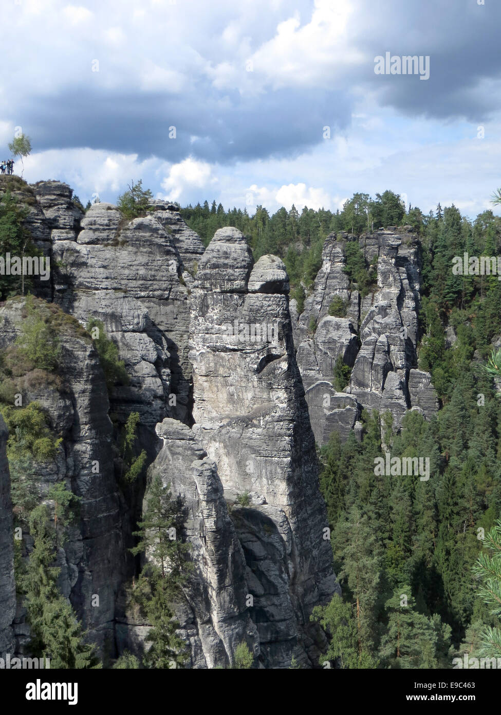 Saxon sandstone mountains south of Dresden Stock Photo - Alamy