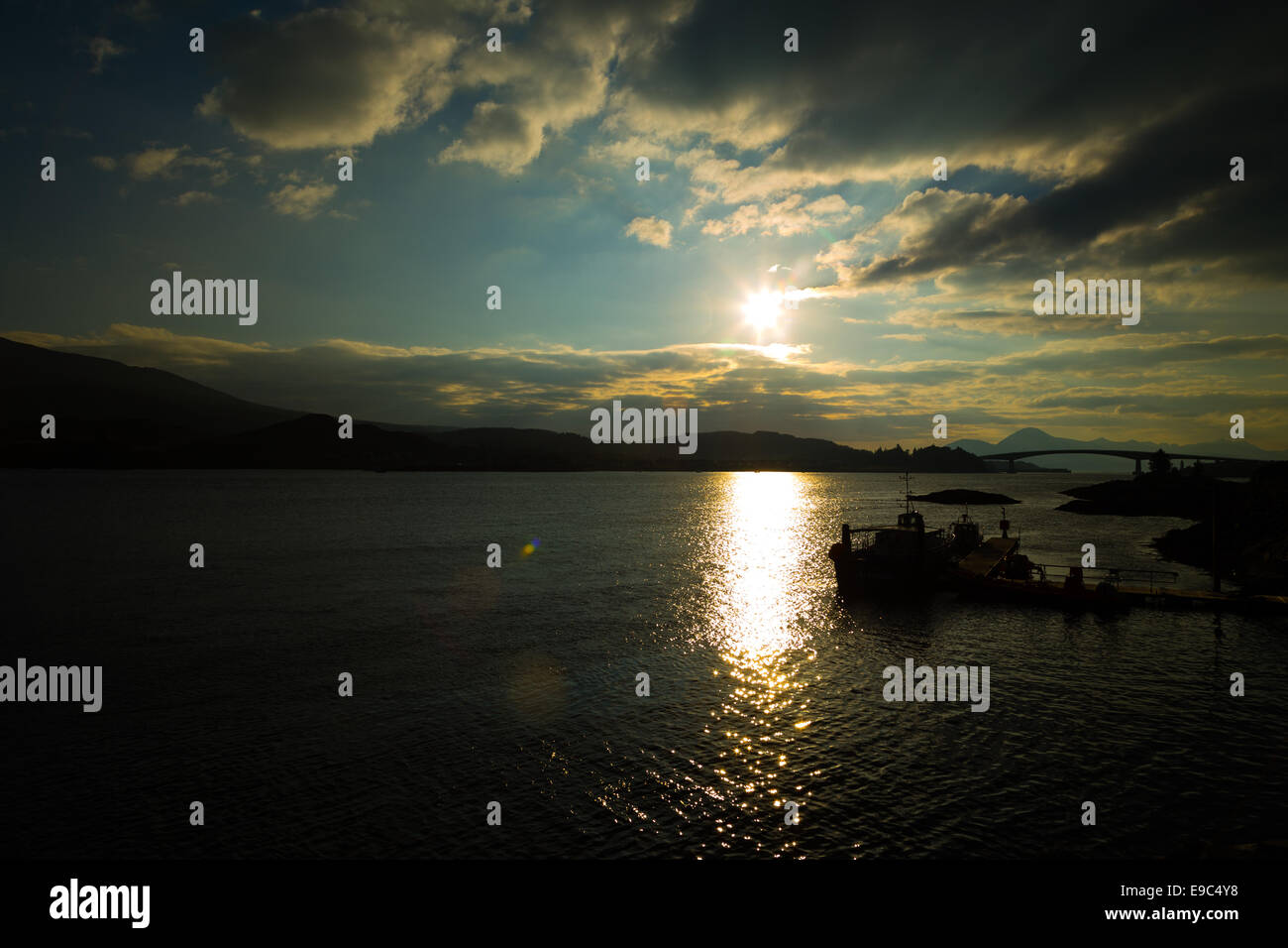 Scottish fishing loch Stock Photo - Alamy