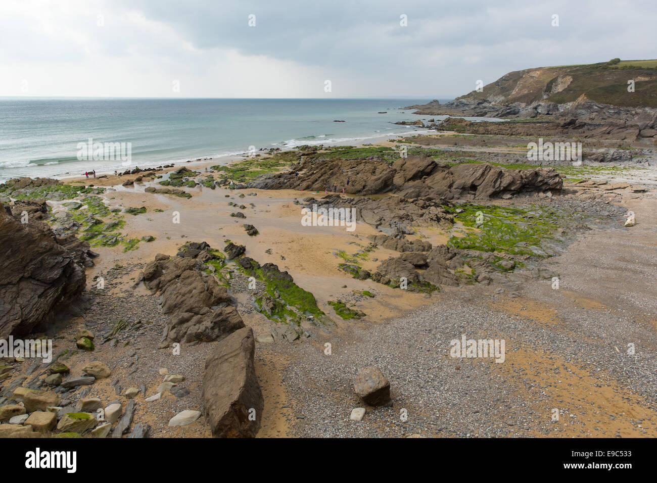 Gunwalloe beach Cornwall England UK on the Lizard Peninsula south of ...