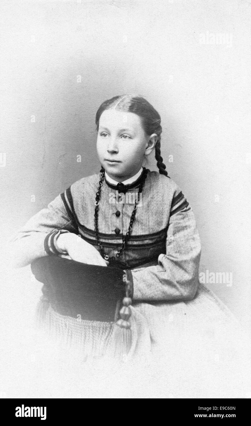 This portrait of Eva Topelius, believed to have been taken around 1866 ...
