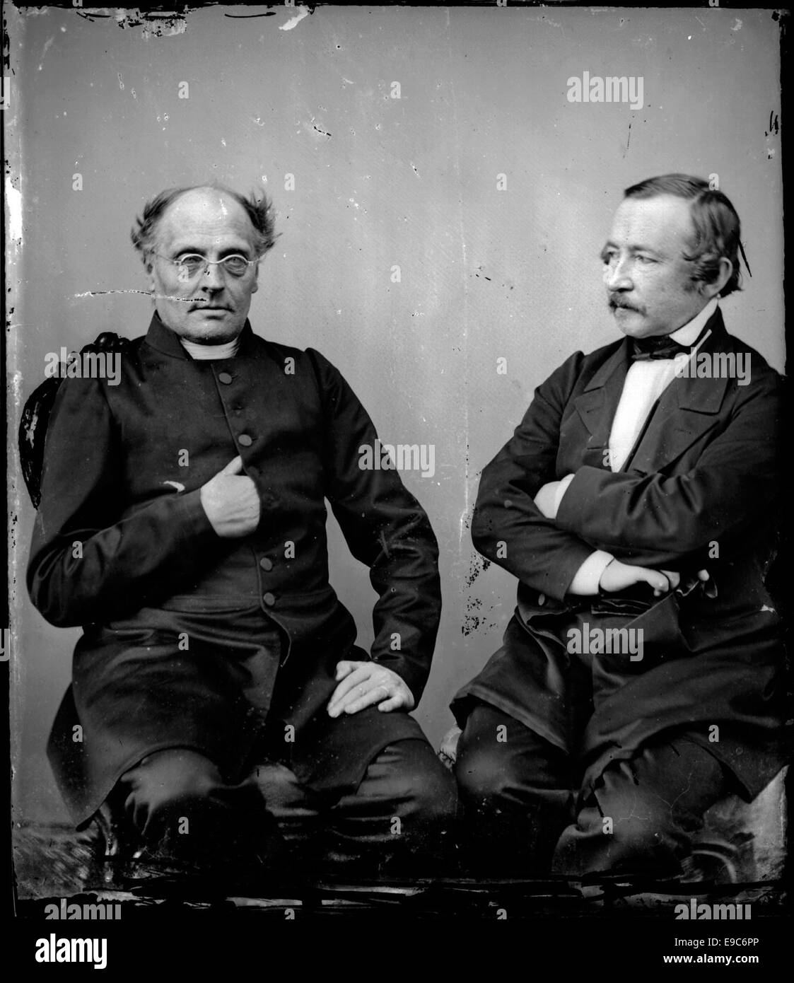 Johan Ludvig Runeberg and Zacharias Topelius, 1863 Stock Photo - Alamy