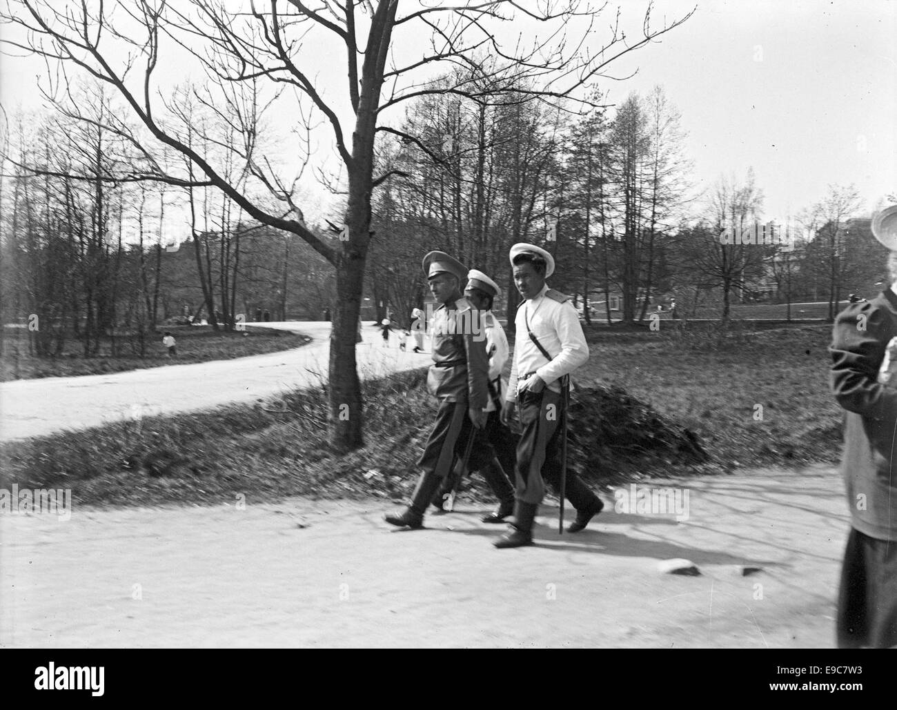 This photograph shows Russian military personnel in Helsinki, Finland ...