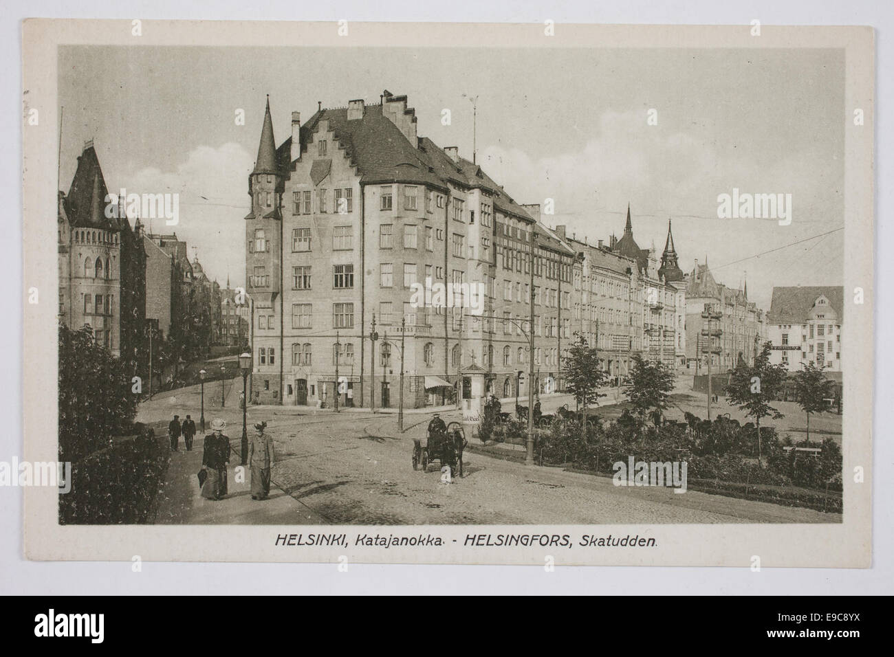 A historical photograph of Helsinki, Finland, taken between 1890-1910 ...