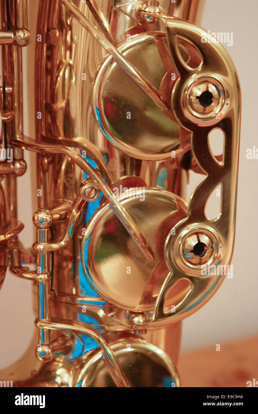 Saxaphone detail hi-res stock photography and images - Alamy