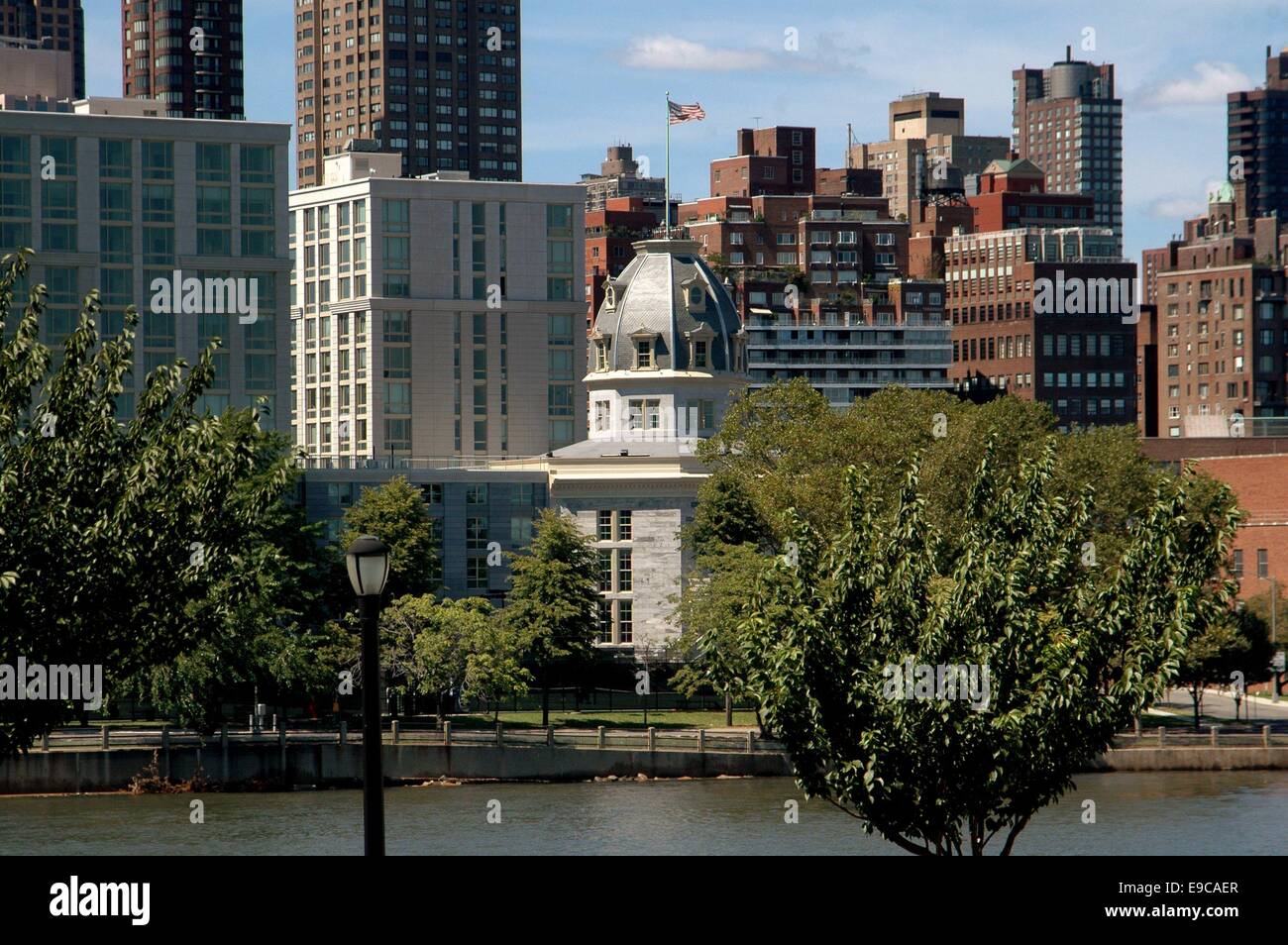 NYC: 19th century Octagon with its great dome on Roosevelt Island ...