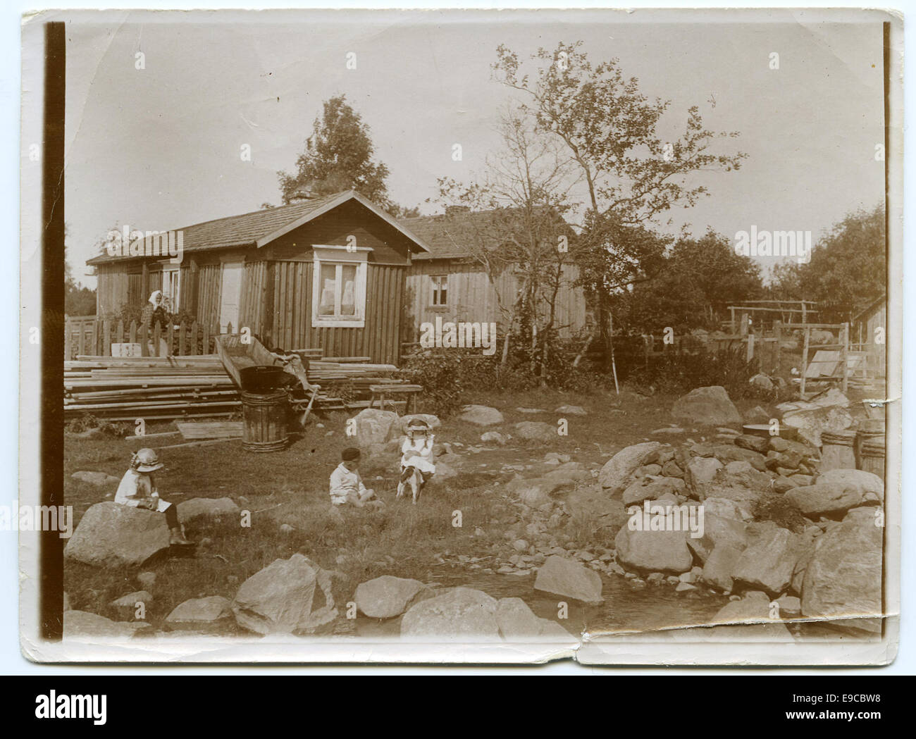 A photograph of the fishing village of Skatan in Kristinestad ...
