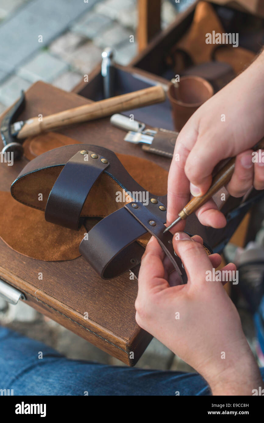 Shoe making machine hi-res stock photography and images - Alamy