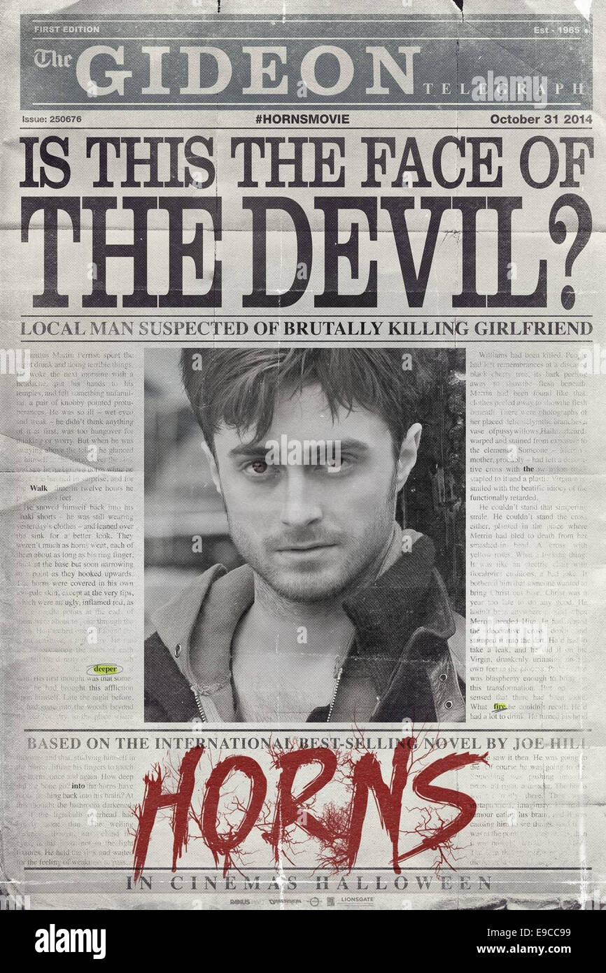 HORNS (2013) DANIEL RADCLIFFE ALEXANDRE AJA (DIR Stock Photo - Alamy