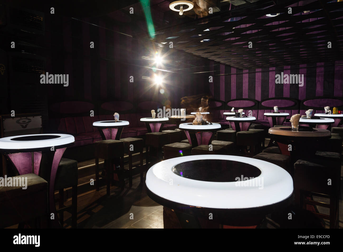 Night club interior table dance hi-res stock photography and images - Alamy