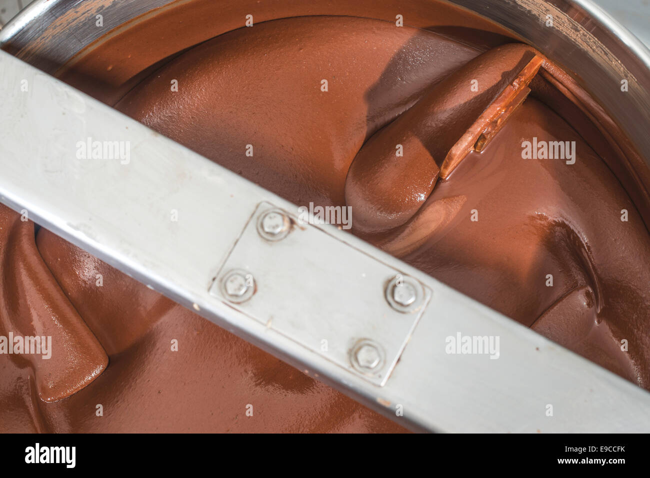 Chocolate factory mixing hi-res stock photography and images - Alamy