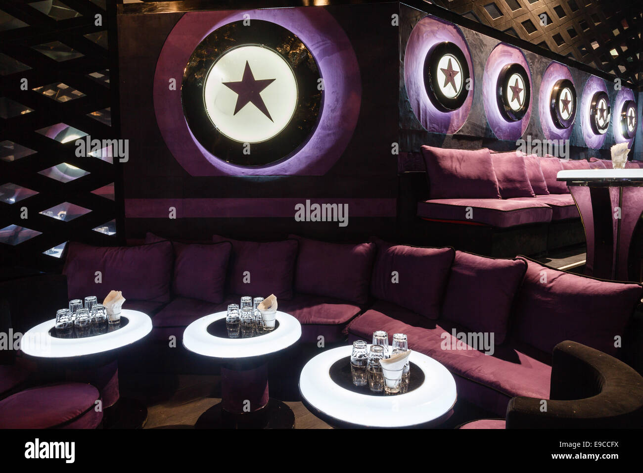 Night club interior table dance hi-res stock photography and images - Alamy