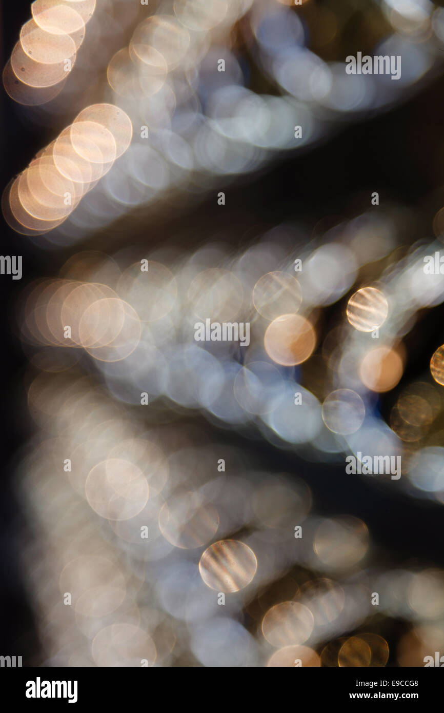 metal rolling oval mirrored as abstract background, bokeh Stock Photo ...