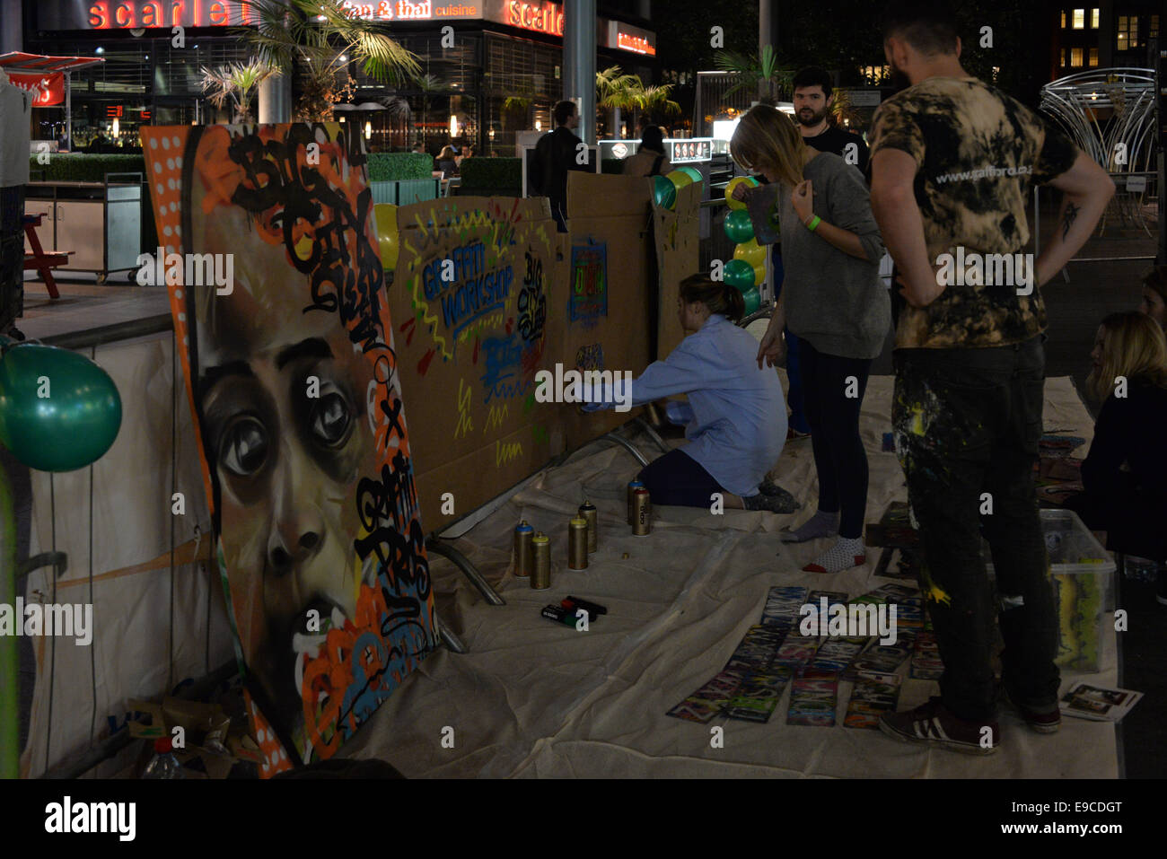 London,England,24th Oct 2014 : 'Tom Keeling' presents a graffitipros.co ...