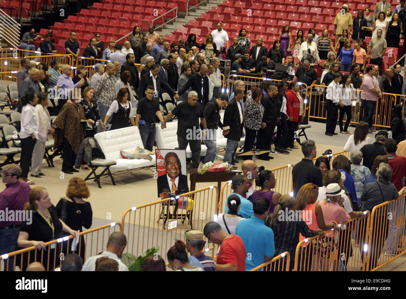 Puerto Rican salsa singer Jose ''Cheo'' Feliciano lies in his open ...
