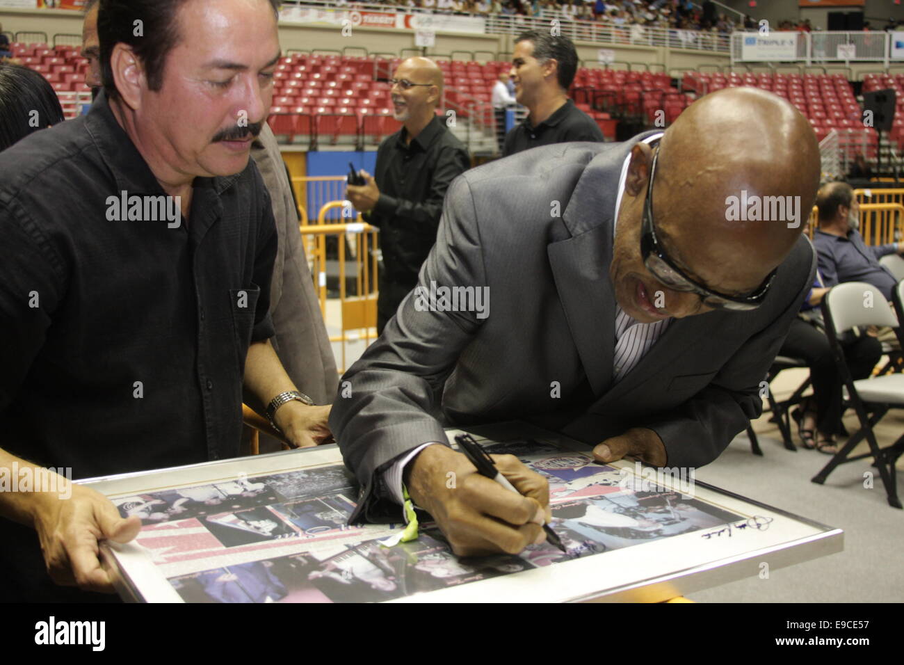 Puerto Rican salsa singer Jose ''Cheo'' Feliciano lies in his open ...