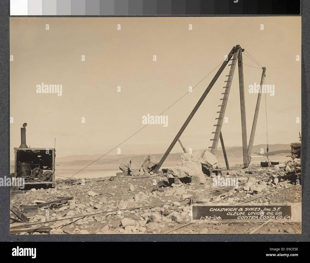 This photograph depicts an industrial site related to the Union Oil ...