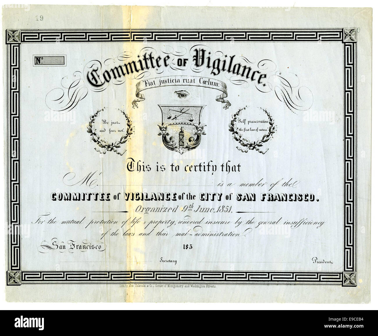 Committee of Vigilance Stock Photo - Alamy